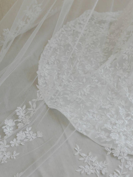 Blue Willow "High Meadows" Veil – Elizabeth Johns